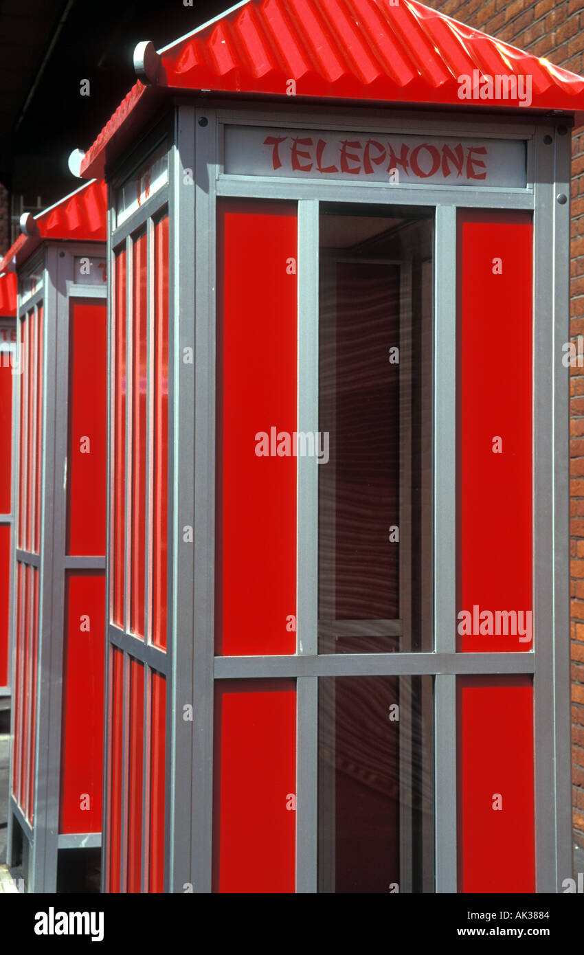 Chinese telephone boxes Chinatown Soho London England Stock Photo - Alamy