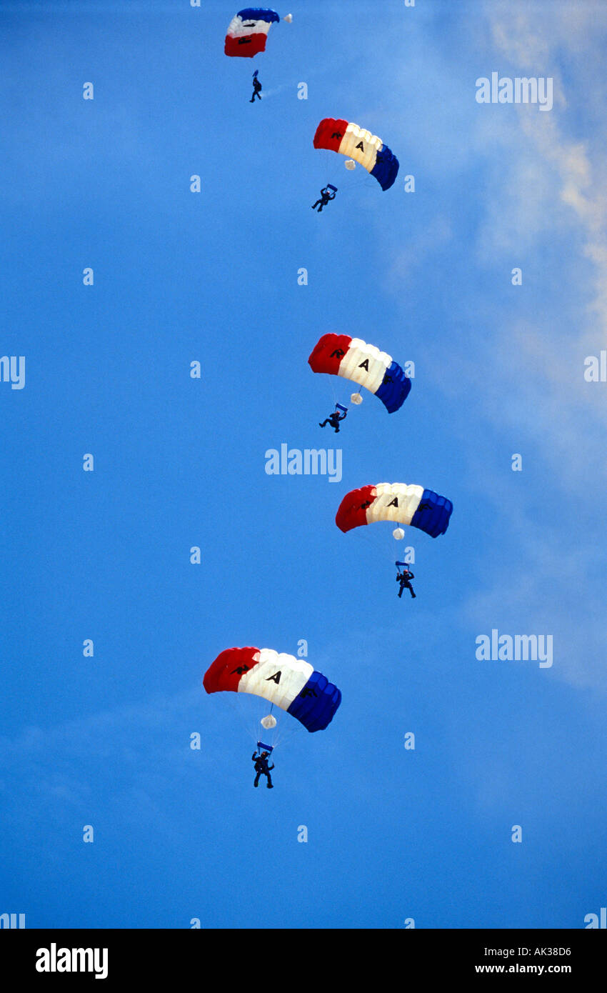 Falcons parachute display team British Royal Air Force Stock Photo - Alamy