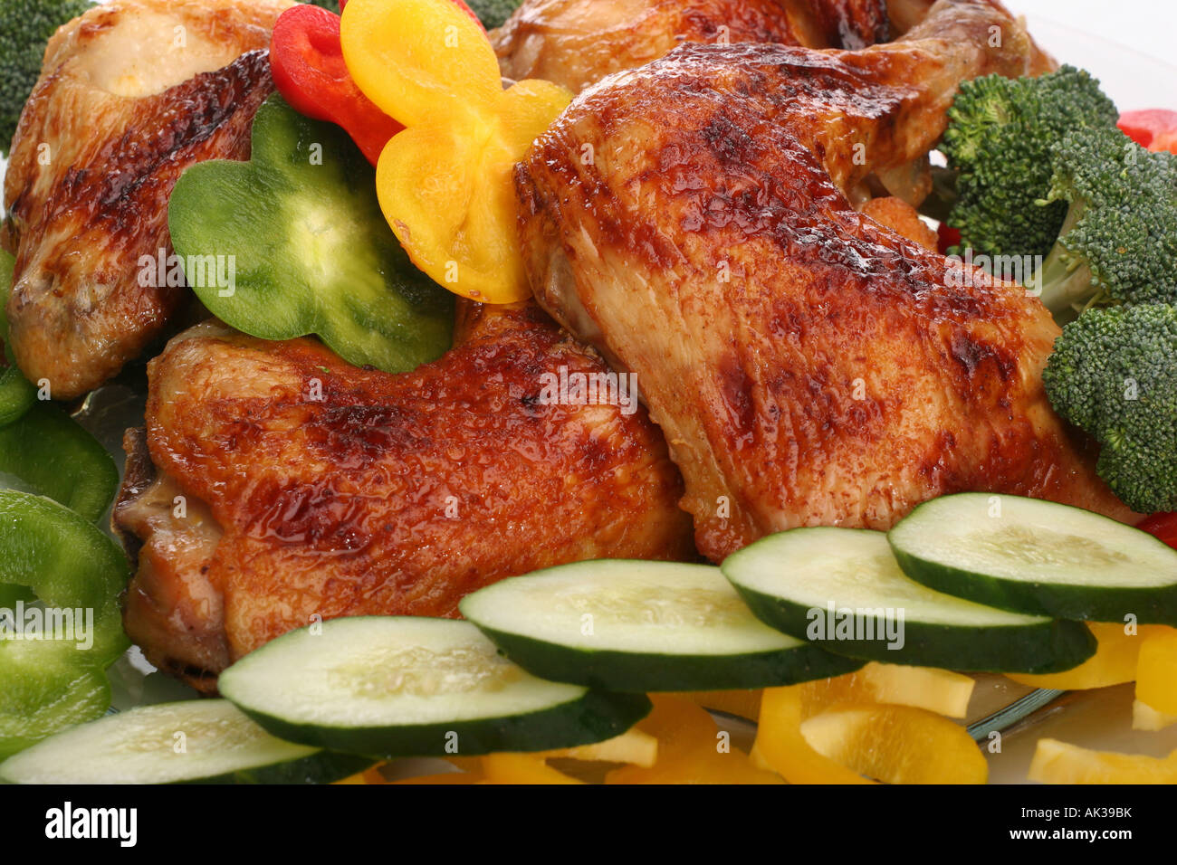 Colorful display of roasted chicken hi-res stock photography and images ...