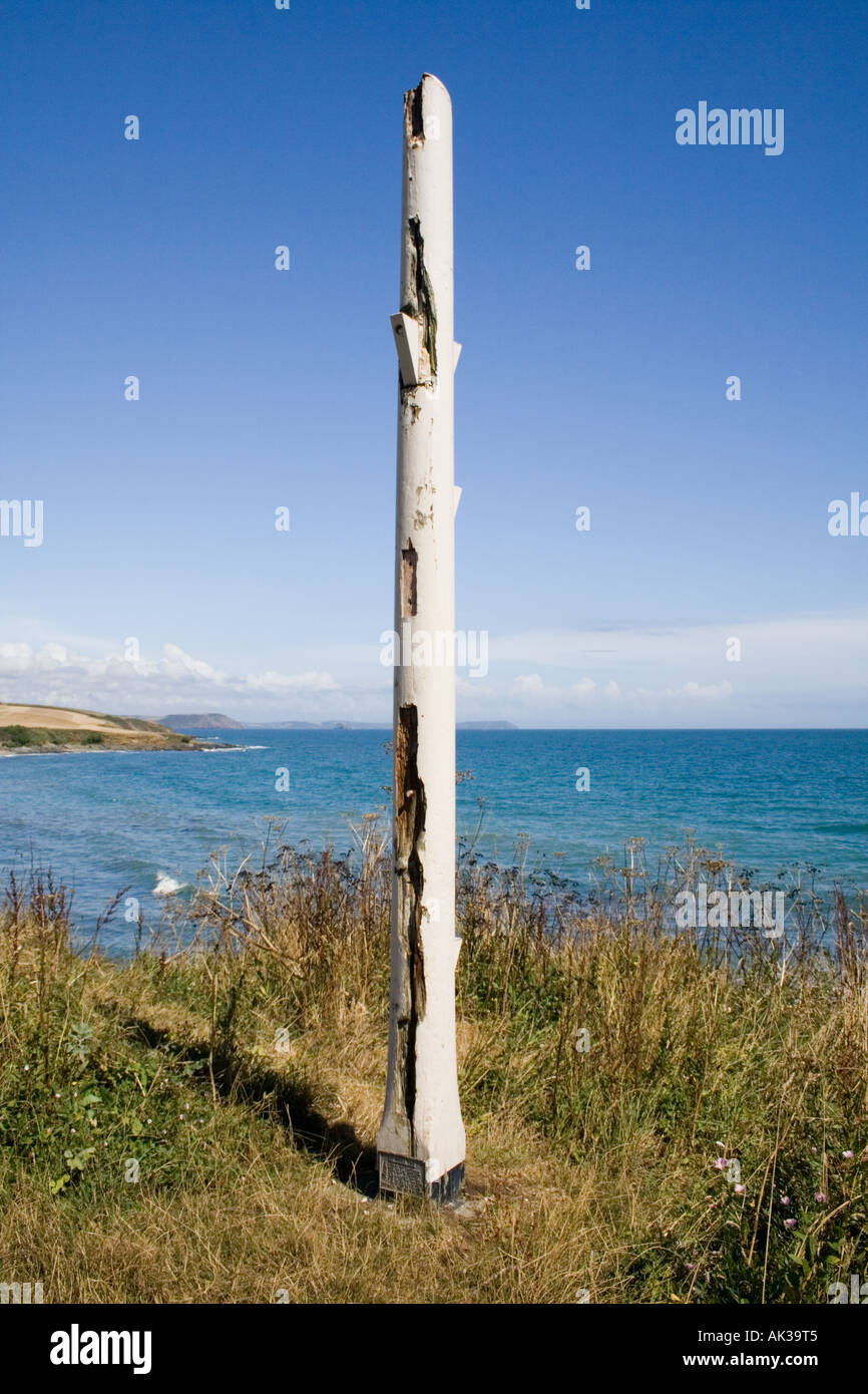 Post on a Cliff Stock Photo - Alamy