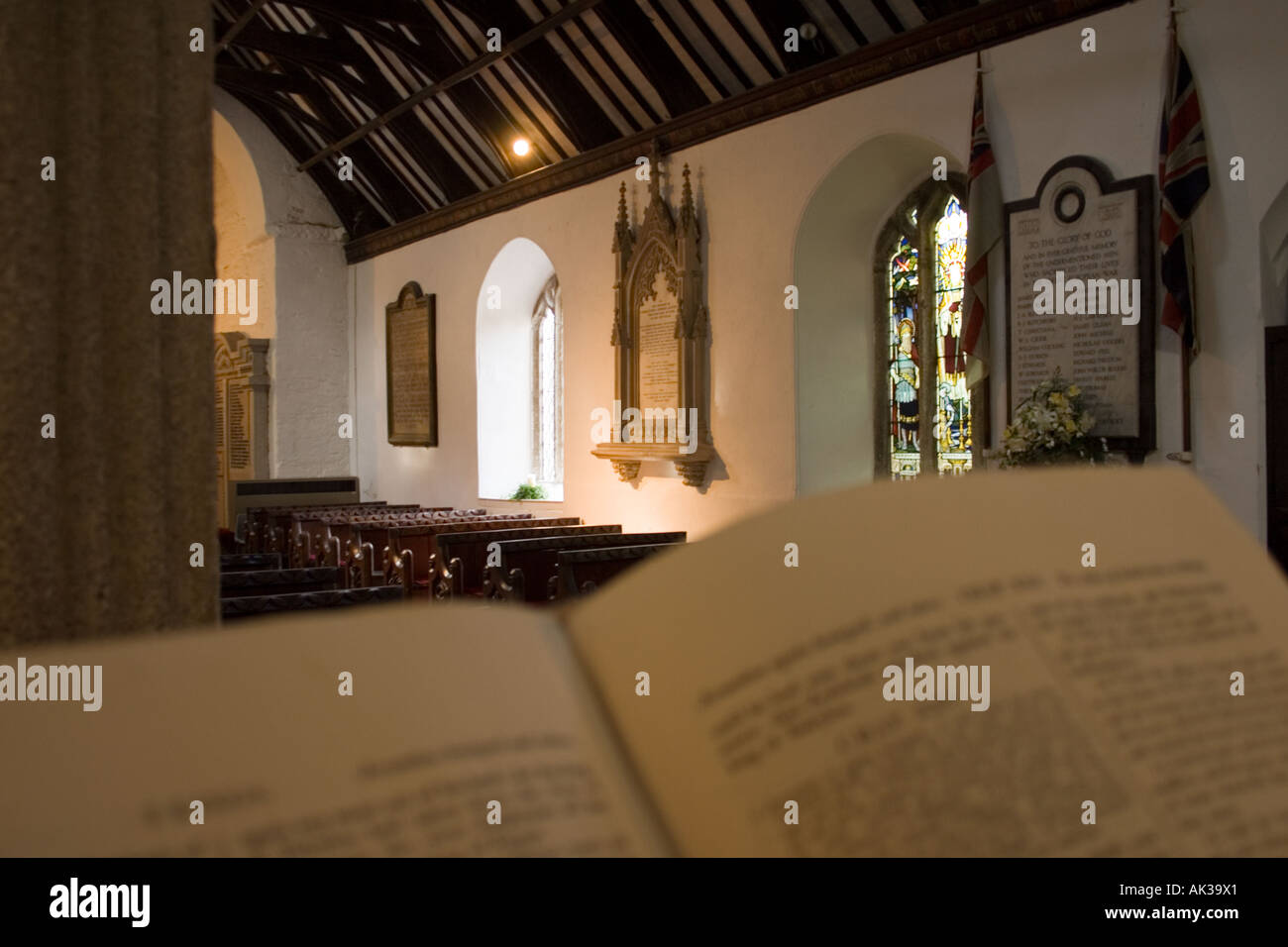 Bible on lectern hi-res stock photography and images - Alamy