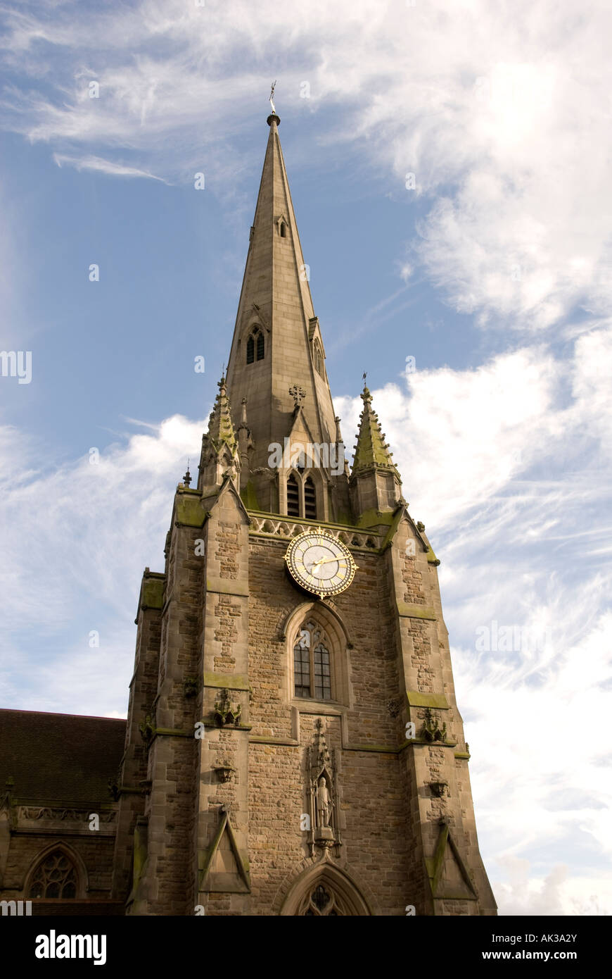St Martin s Church the Bullrings clock tower Stock Photo - Alamy