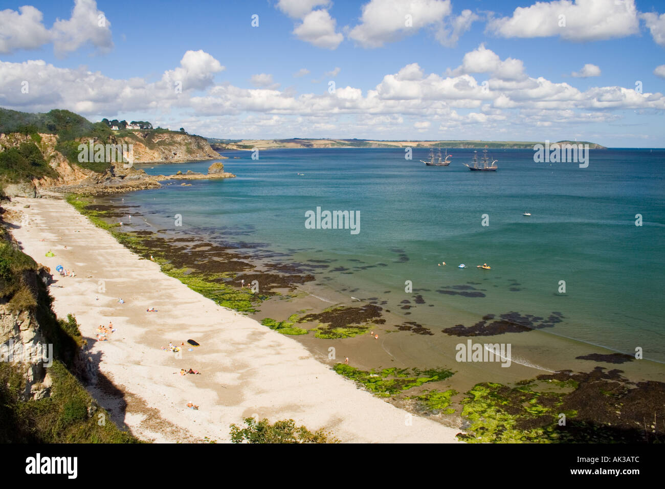 Duporth Beach, Cornwall Stock Photo - Alamy