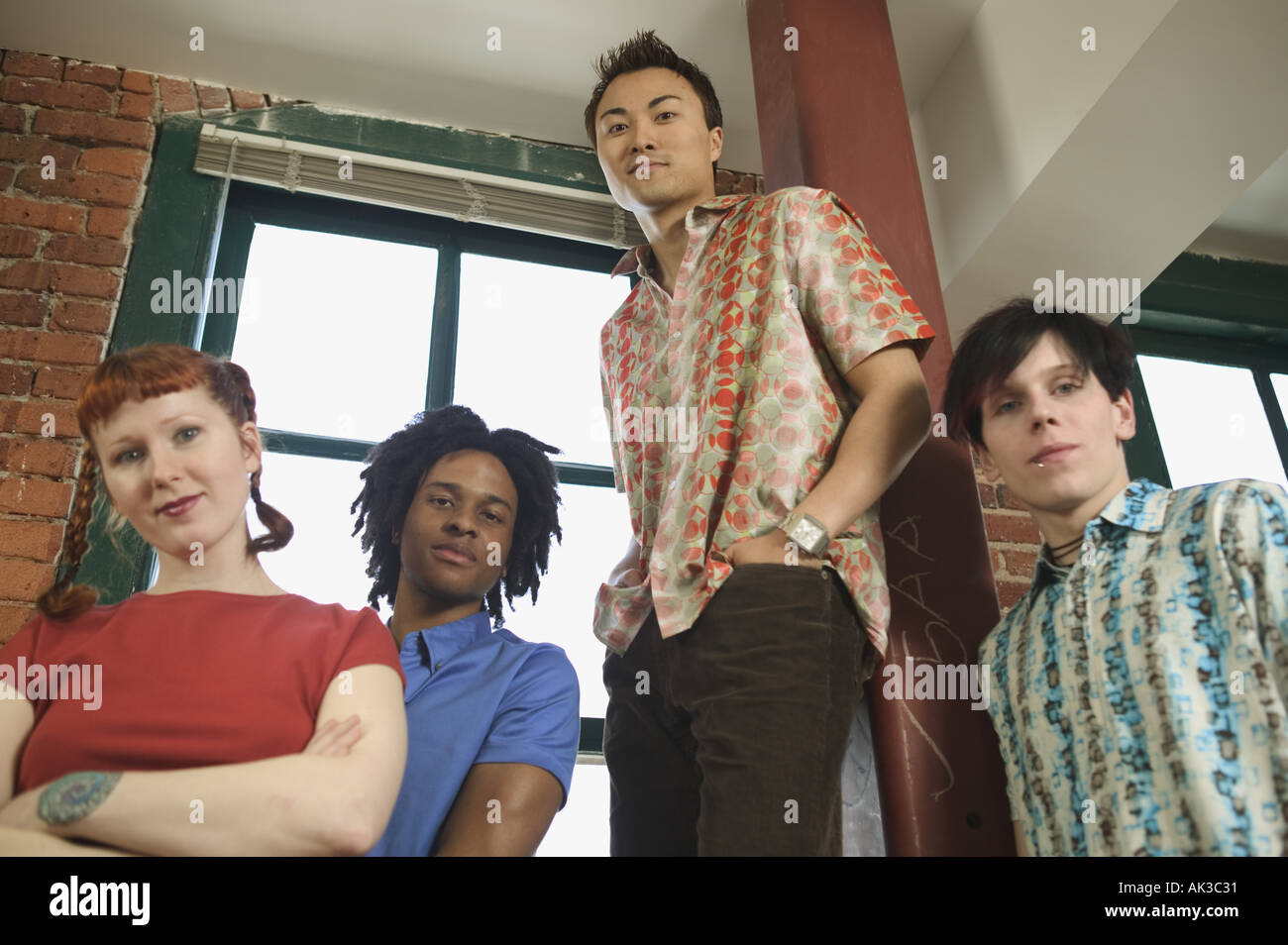 Portrait group men one hi-res stock photography and images - Alamy