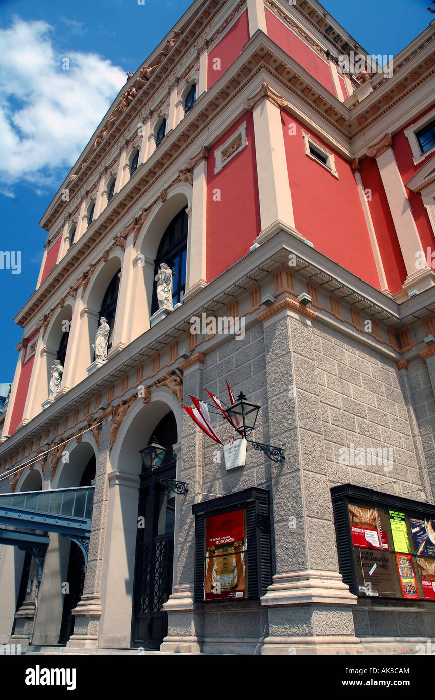 Vienna's Musikverein (Concert House), home of the Vienna Philharmonic ...