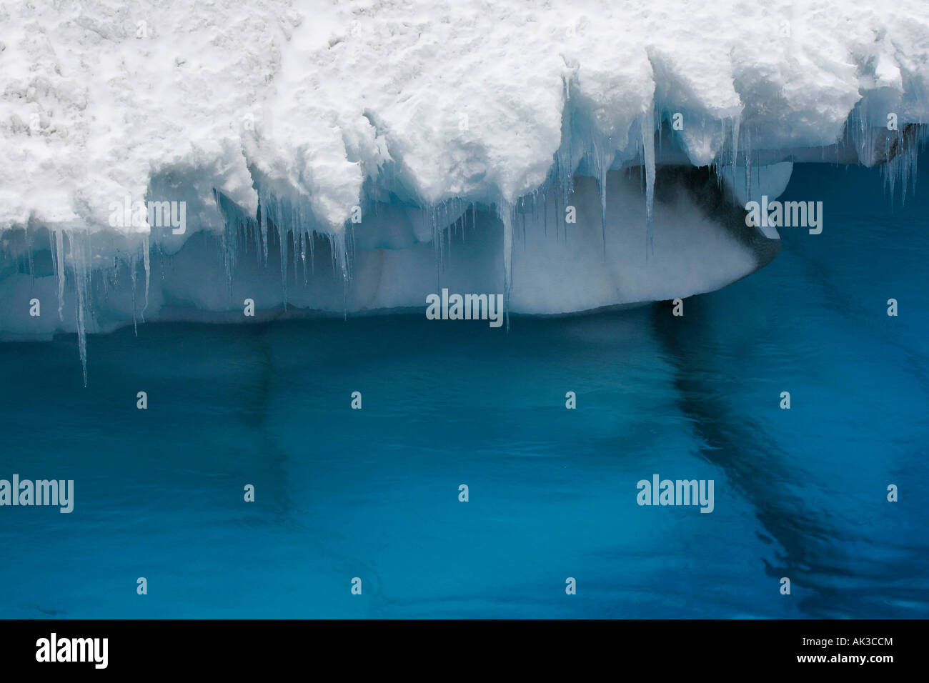 Stunning iceberg showing frozen water drips, Antarctica Stock Photo - Alamy