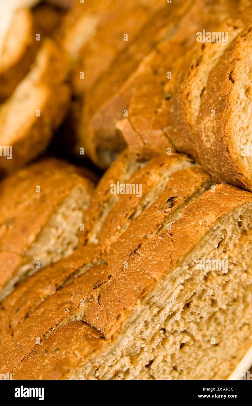 slices of brown bread ready for sandwiches Stock Photo - Alamy