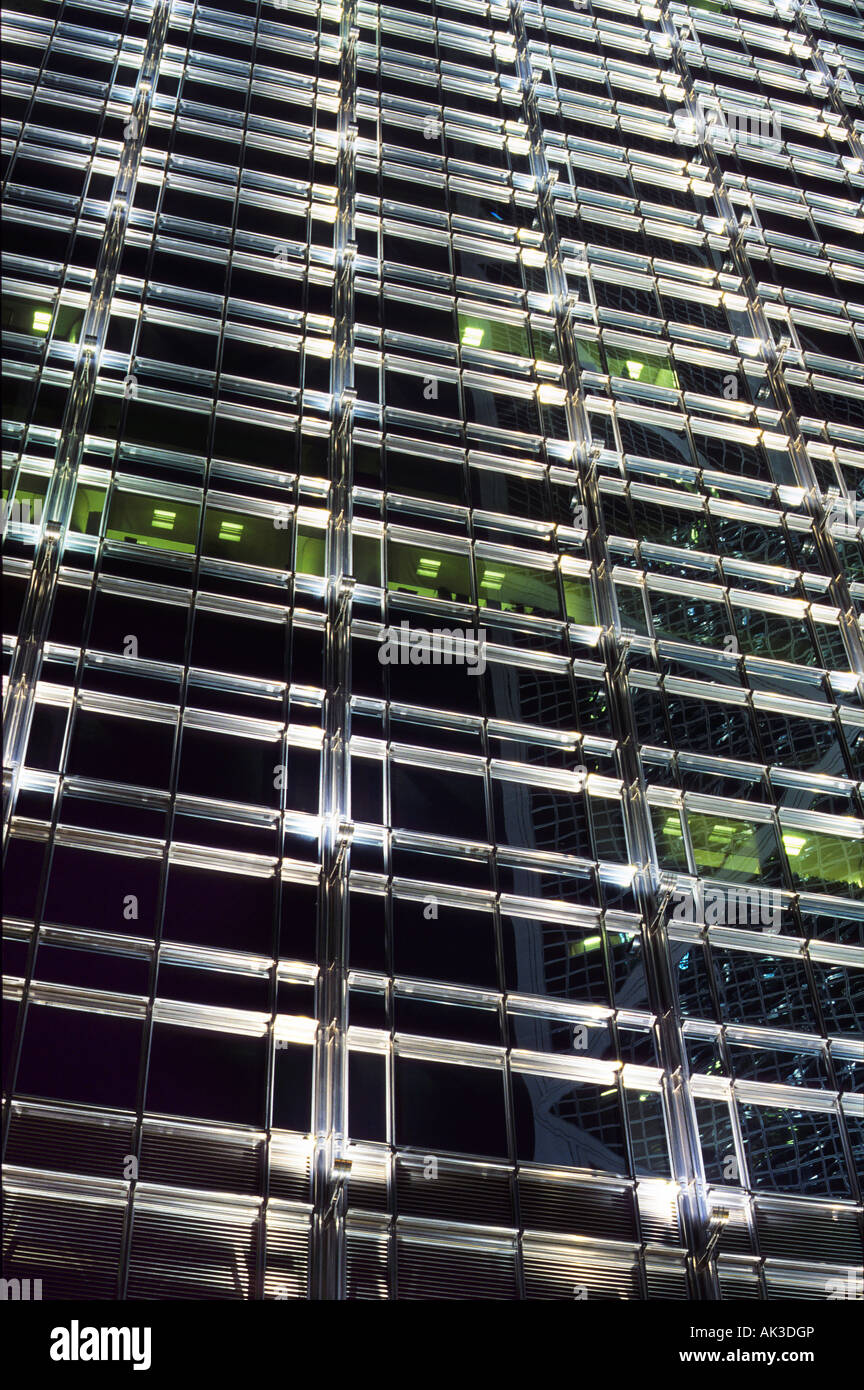 Section of a skyscraper in central Hong Kong China Stock Photo - Alamy