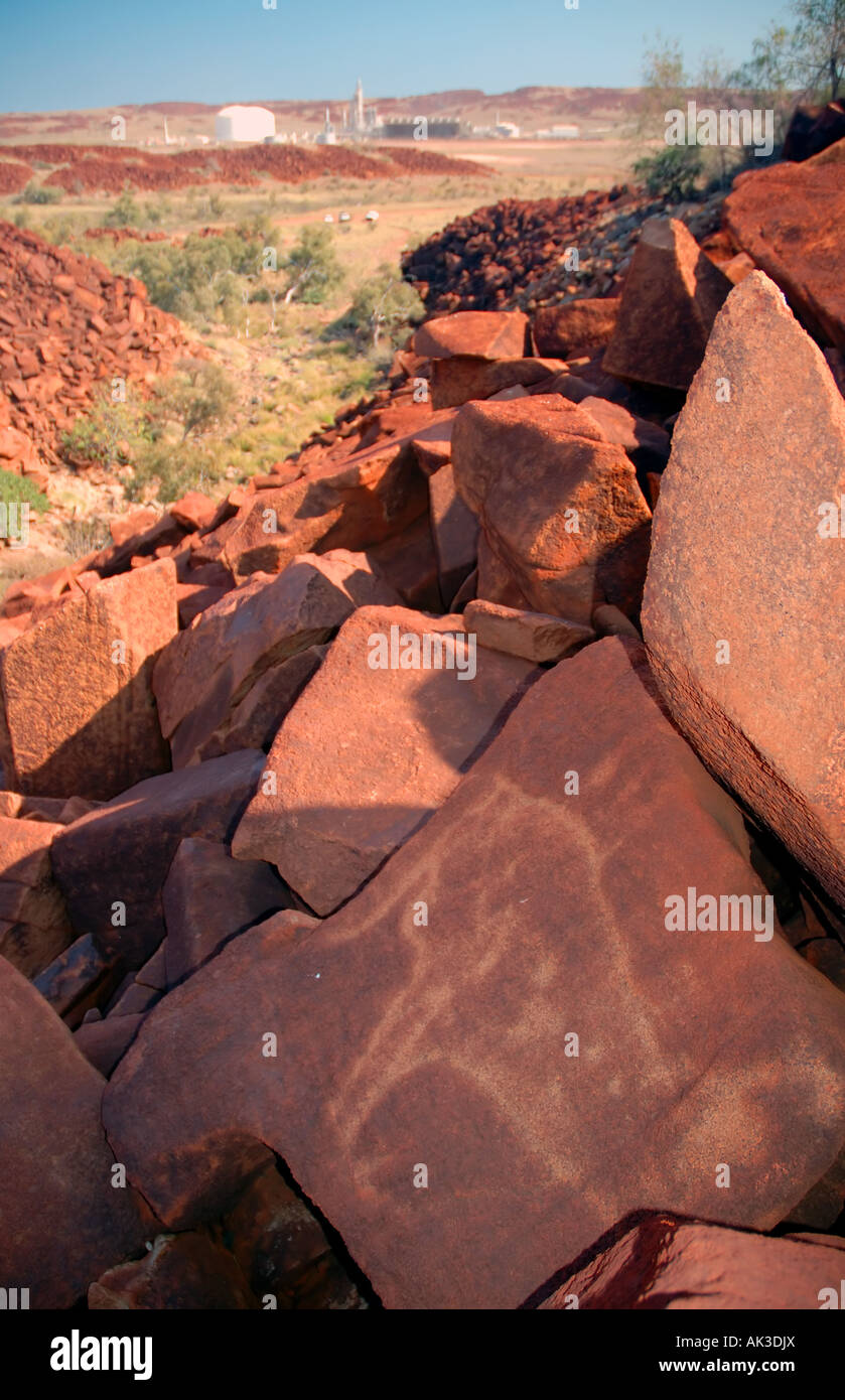 Proximity of heavy industry to priceless ancient aboriginal rock art ...