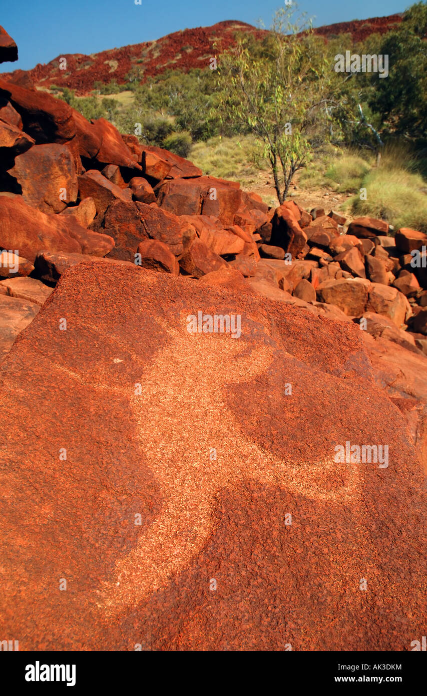 Aboriginal rock art kangaroo hi-res stock photography and images - Alamy