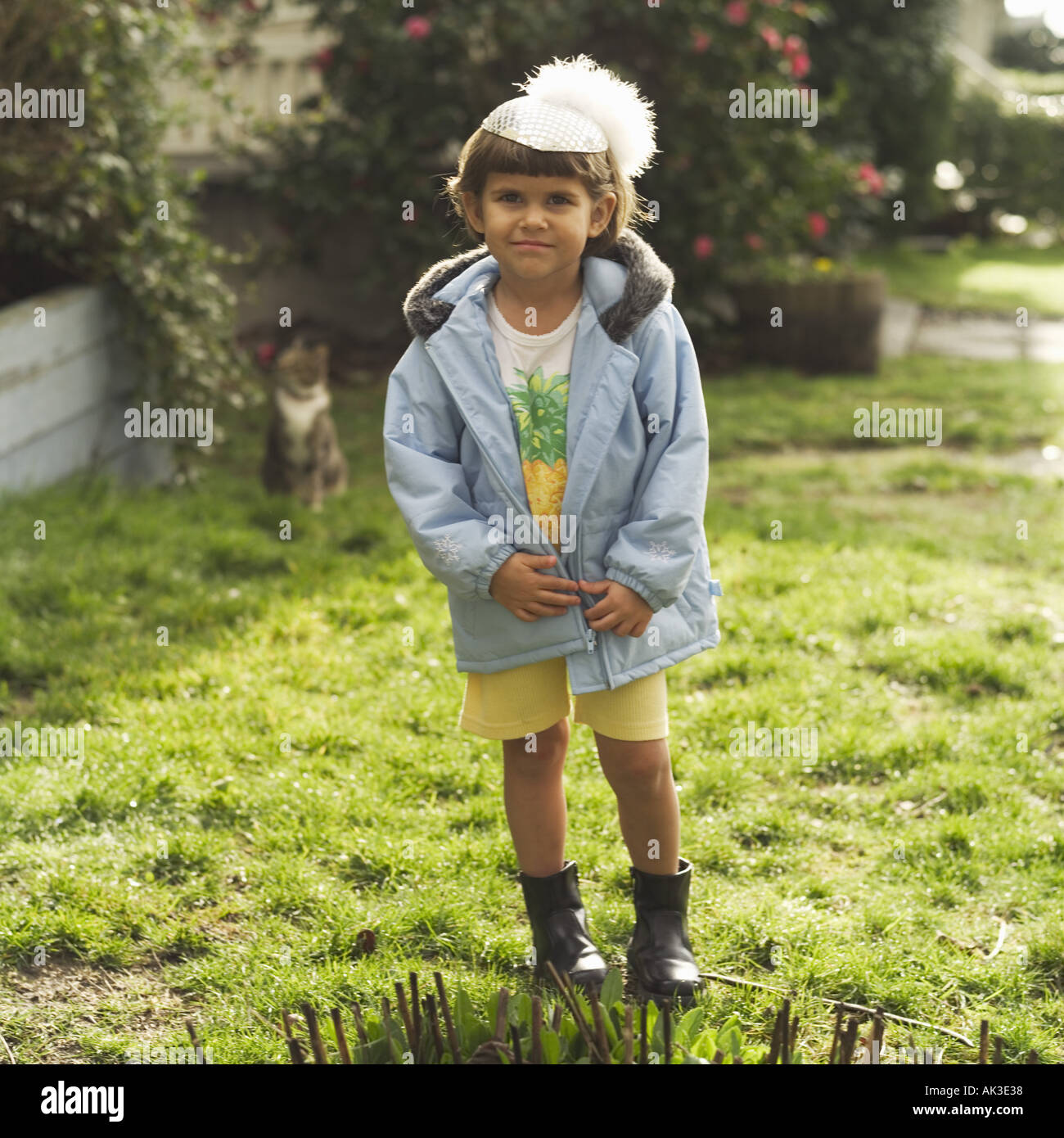 Children playing outside and wearing hats hi-res stock photography and ...