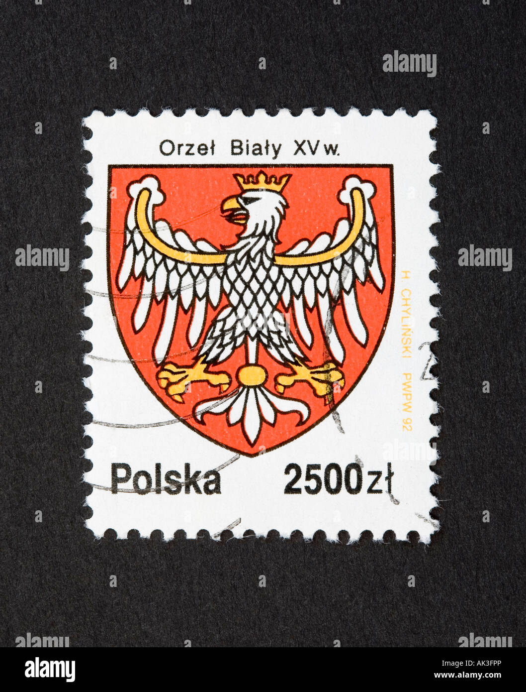 Polish postage stamp Stock Photo - Alamy
