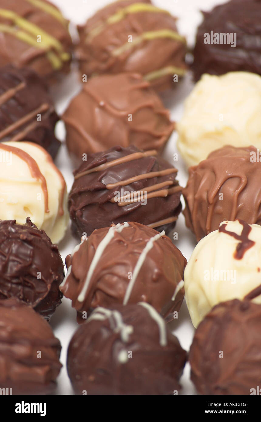 Chocolate confectionery close up Stock Photo - Alamy