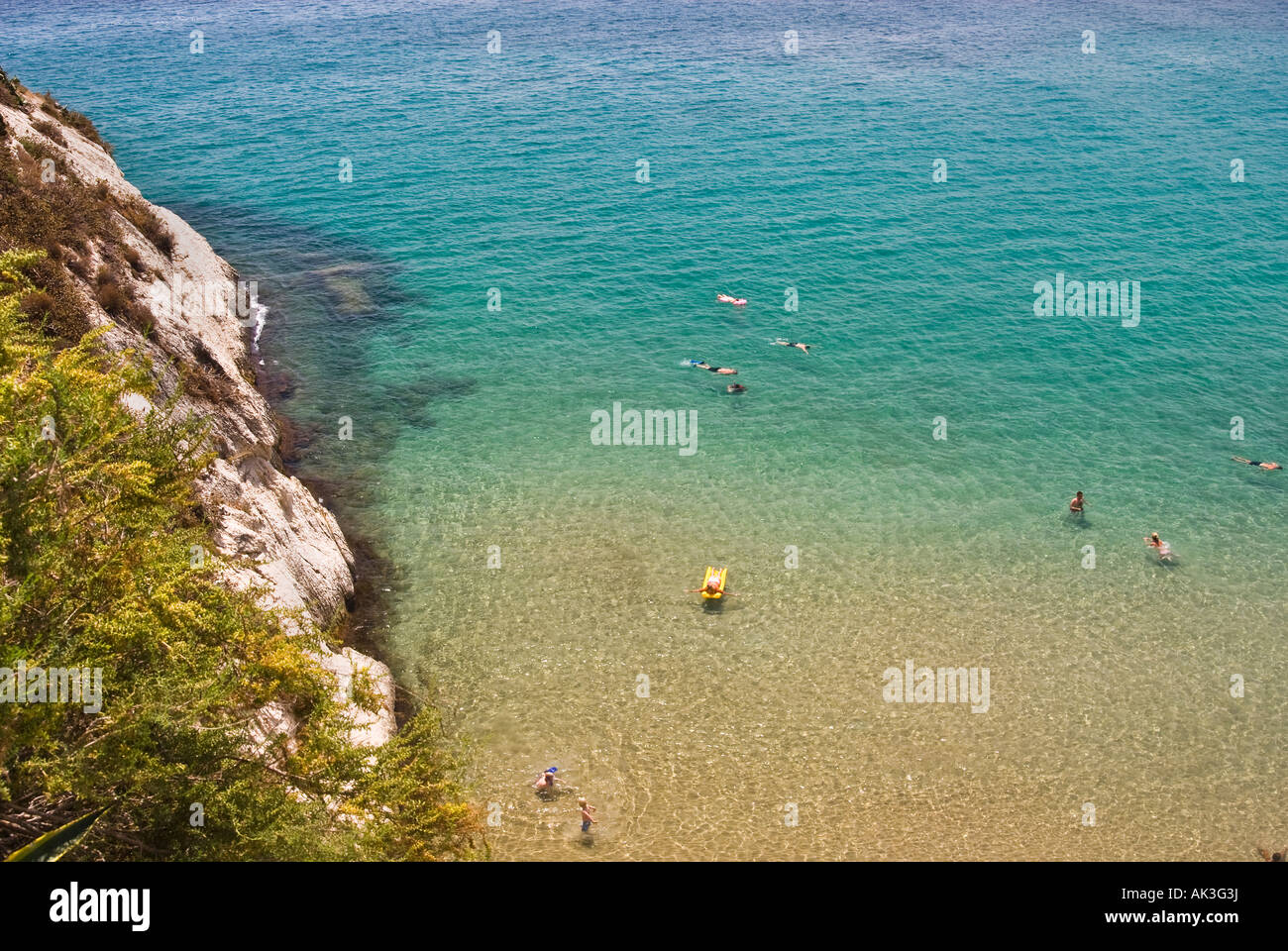 Beach view benidorm Spain Stock Photo - Alamy