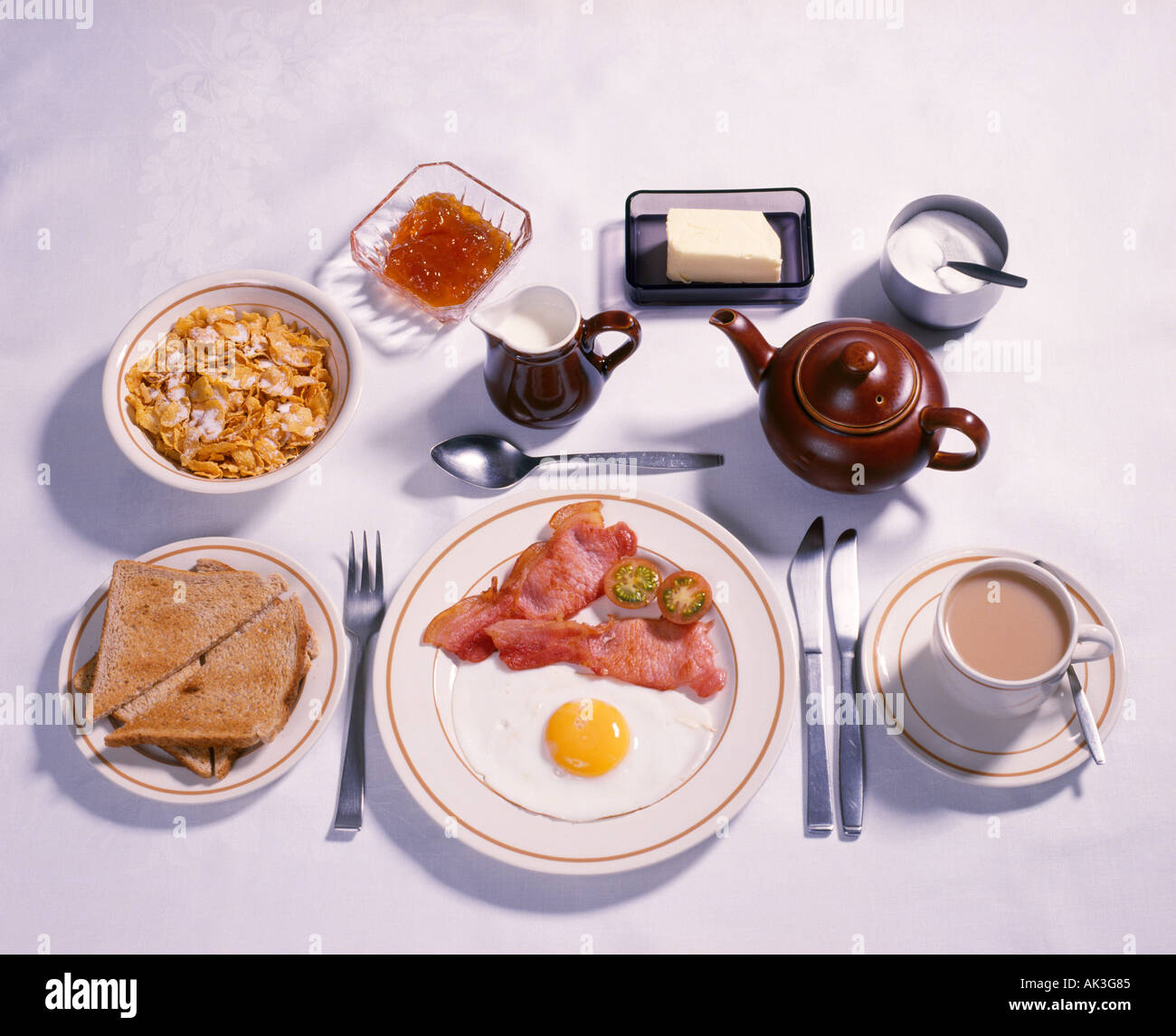 Full English breakfast Stock Photo - Alamy