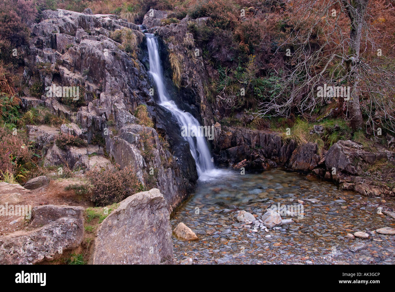 Snowdon waterfall hi-res stock photography and images - Alamy