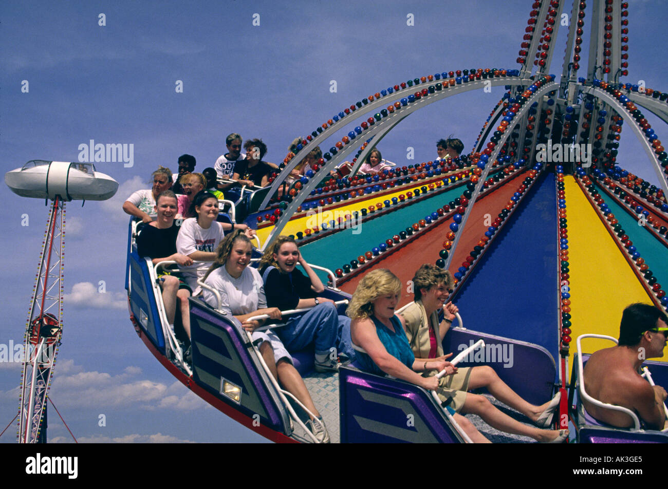 Fair ground ride Stock Photo - Alamy