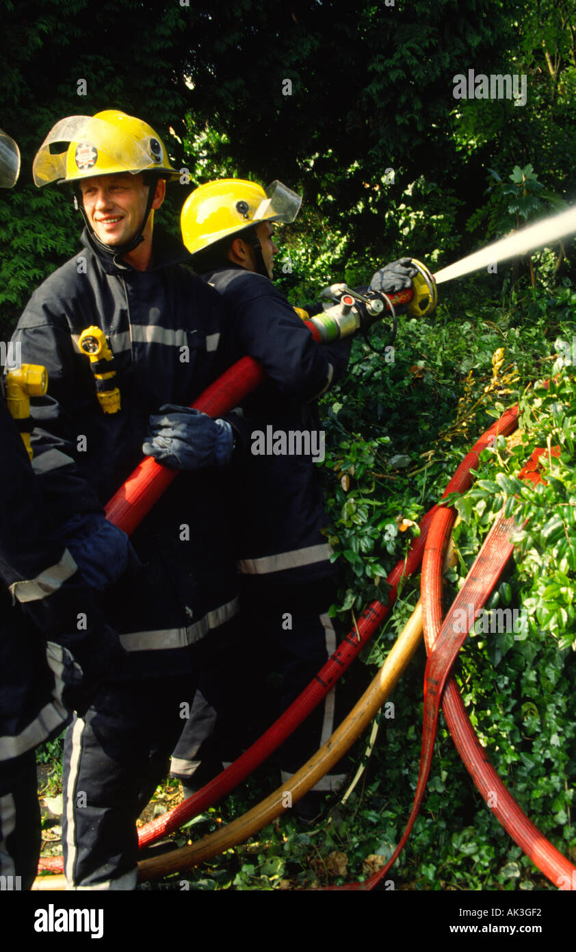 Firemen of the London Fire Brigade Stock Photo - Alamy