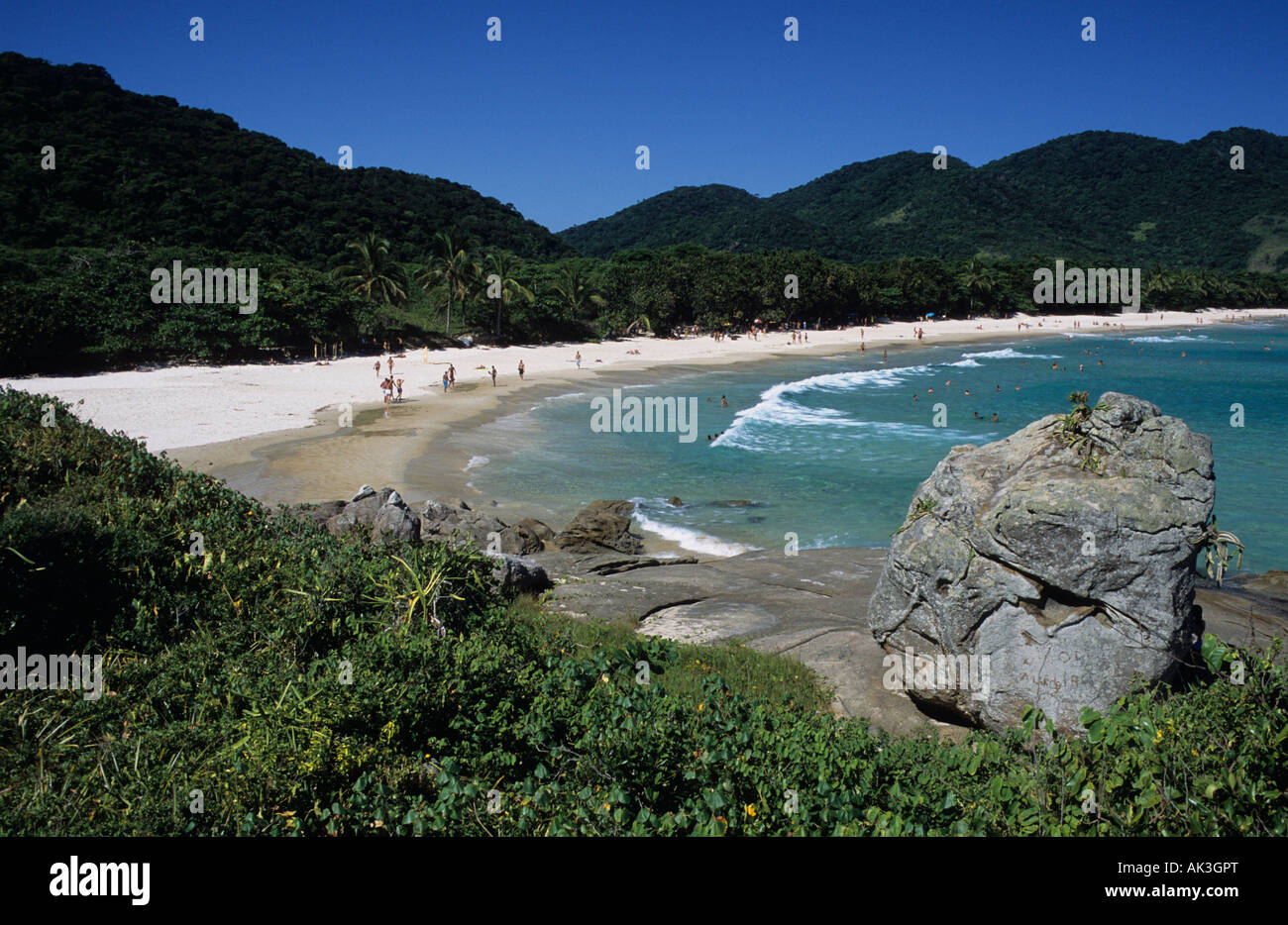 Lopes Mendes Beach Ilha Grande Brazil Stock Photo - Alamy