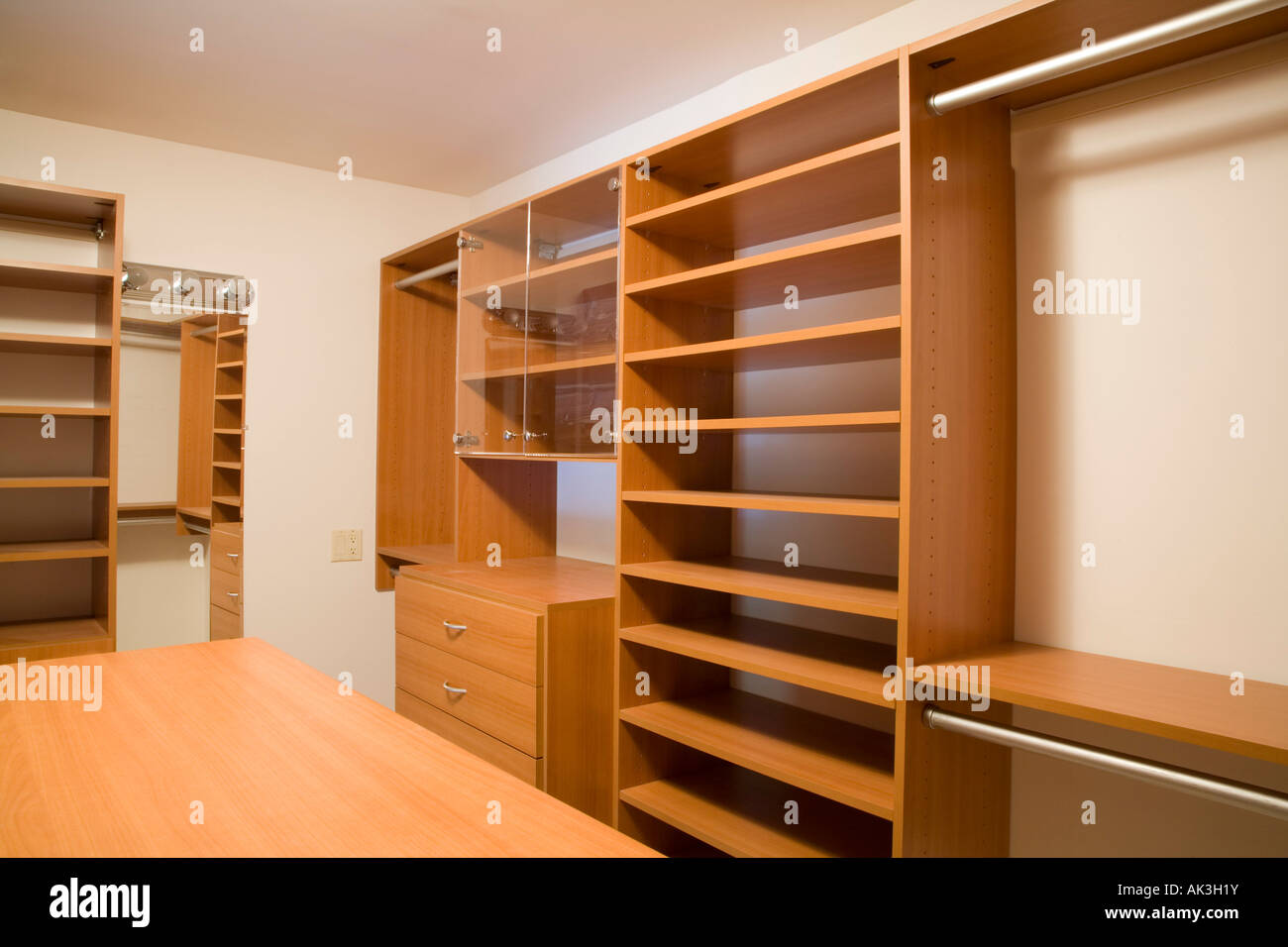 Empty Walk In Closet Stock Photo - Alamy