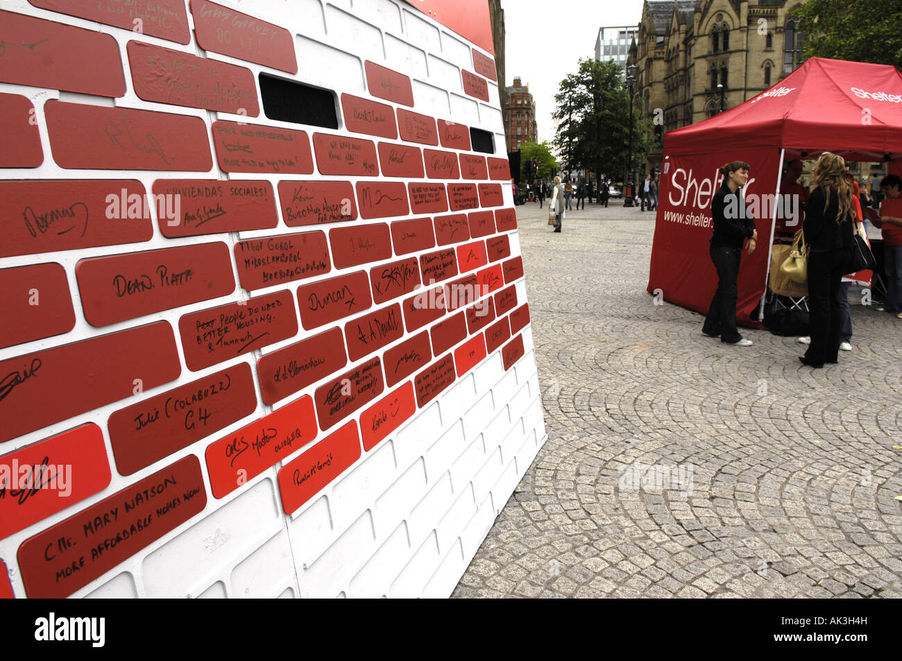 shelter campaign housing bricks names wall petition albert square ...