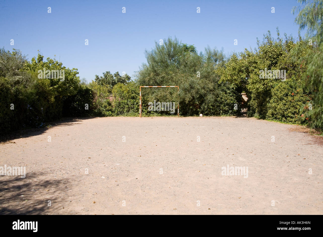 Dusty football pitch, Marrakech,Morocco, North Africa Stock Photo - Alamy
