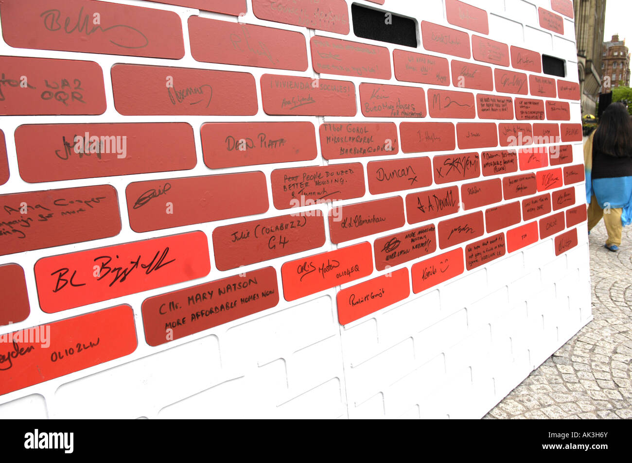 shelter campaign housing bricks names wall petition albert square ...