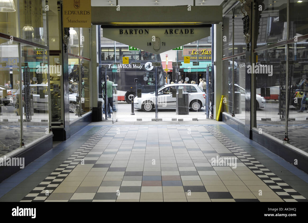 barton arcade shopping city centre manchester uk Stock Photo - Alamy