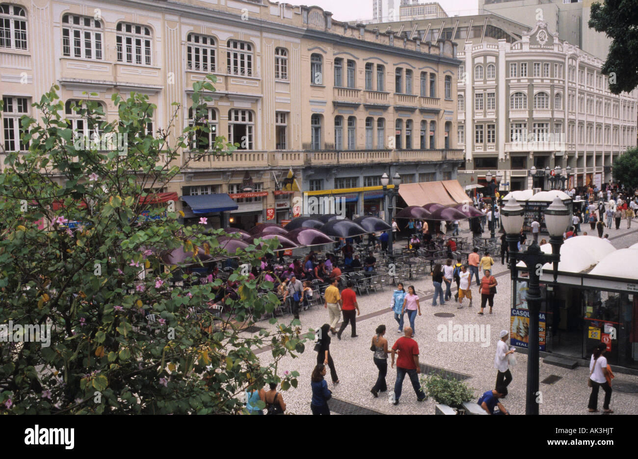 Flower Street Downtown Curitiba Brazil Stock Photo - Alamy