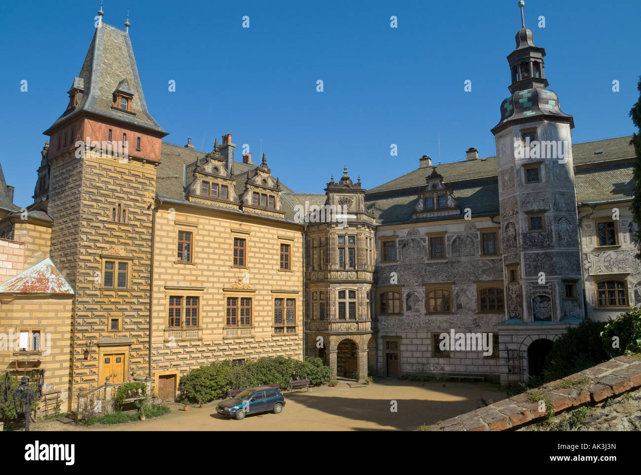 Castle in Frydlant, Bohemia, Czech Stock Photo - Alamy