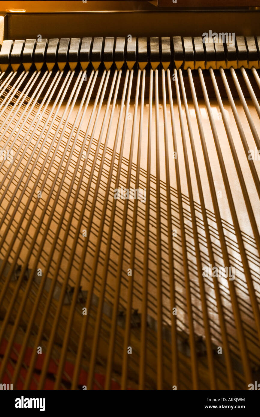 Interior of Piano Stock Photo - Alamy