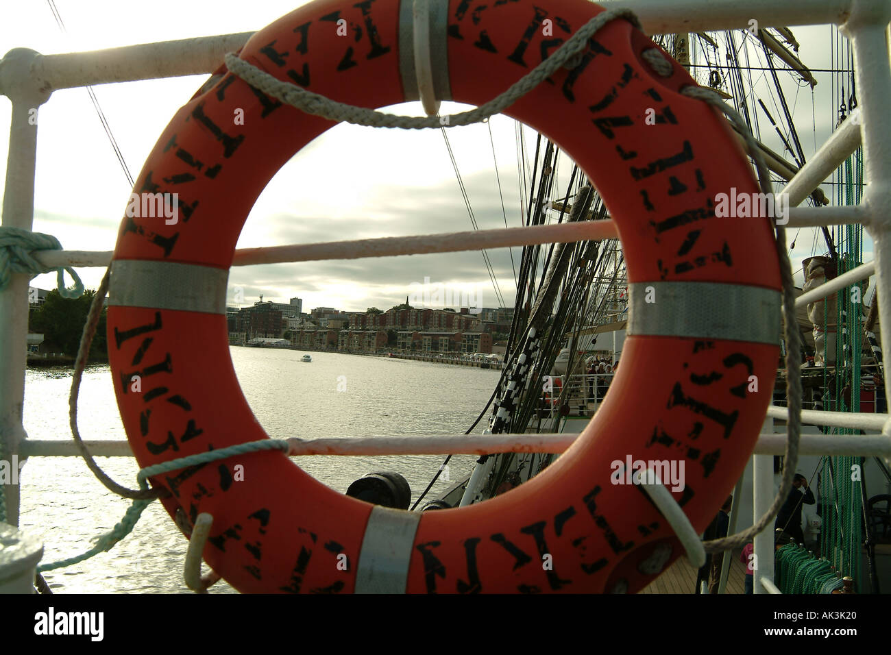 Survival life ring Stock Photo - Alamy