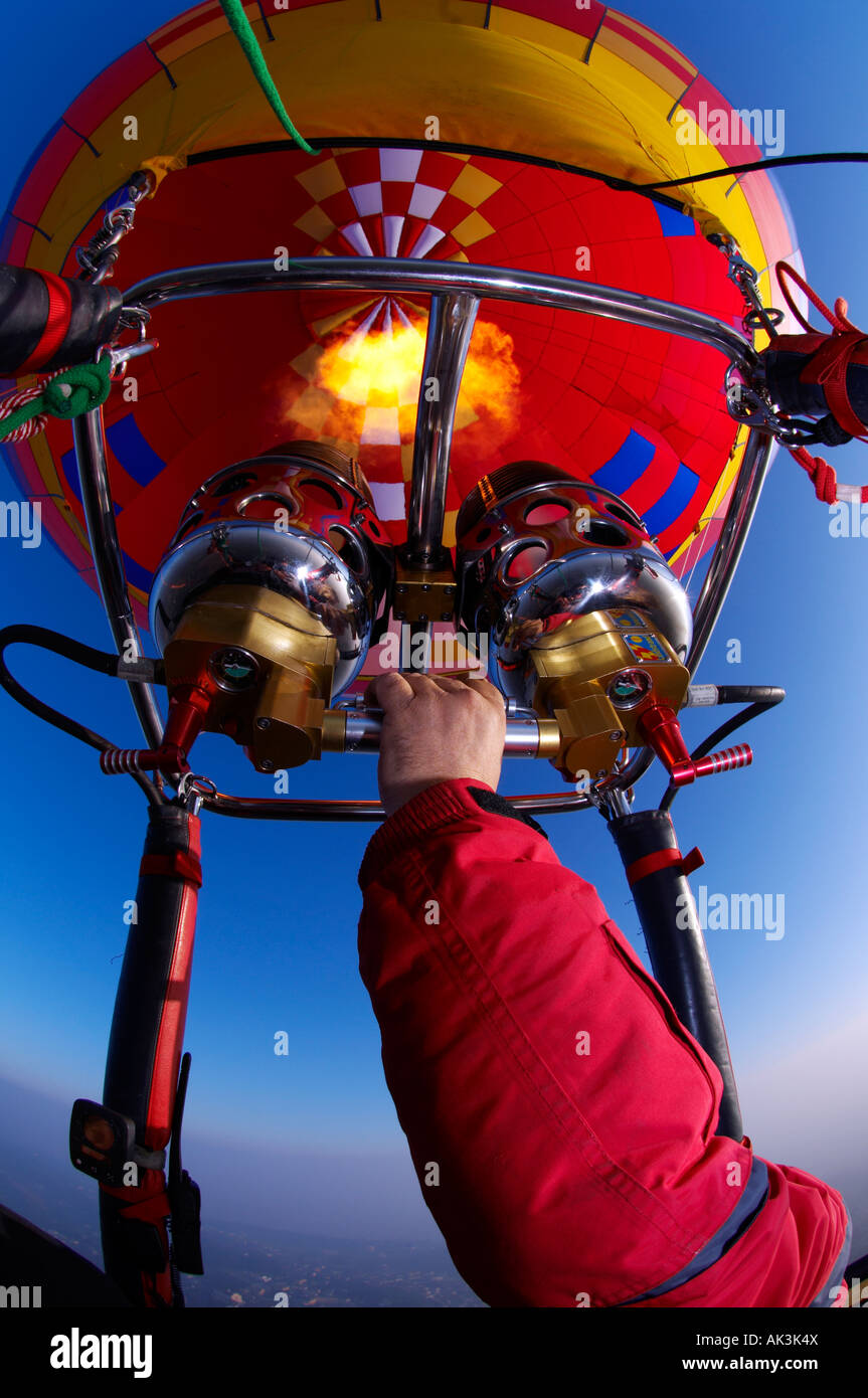Fly with balloon Stock Photo - Alamy