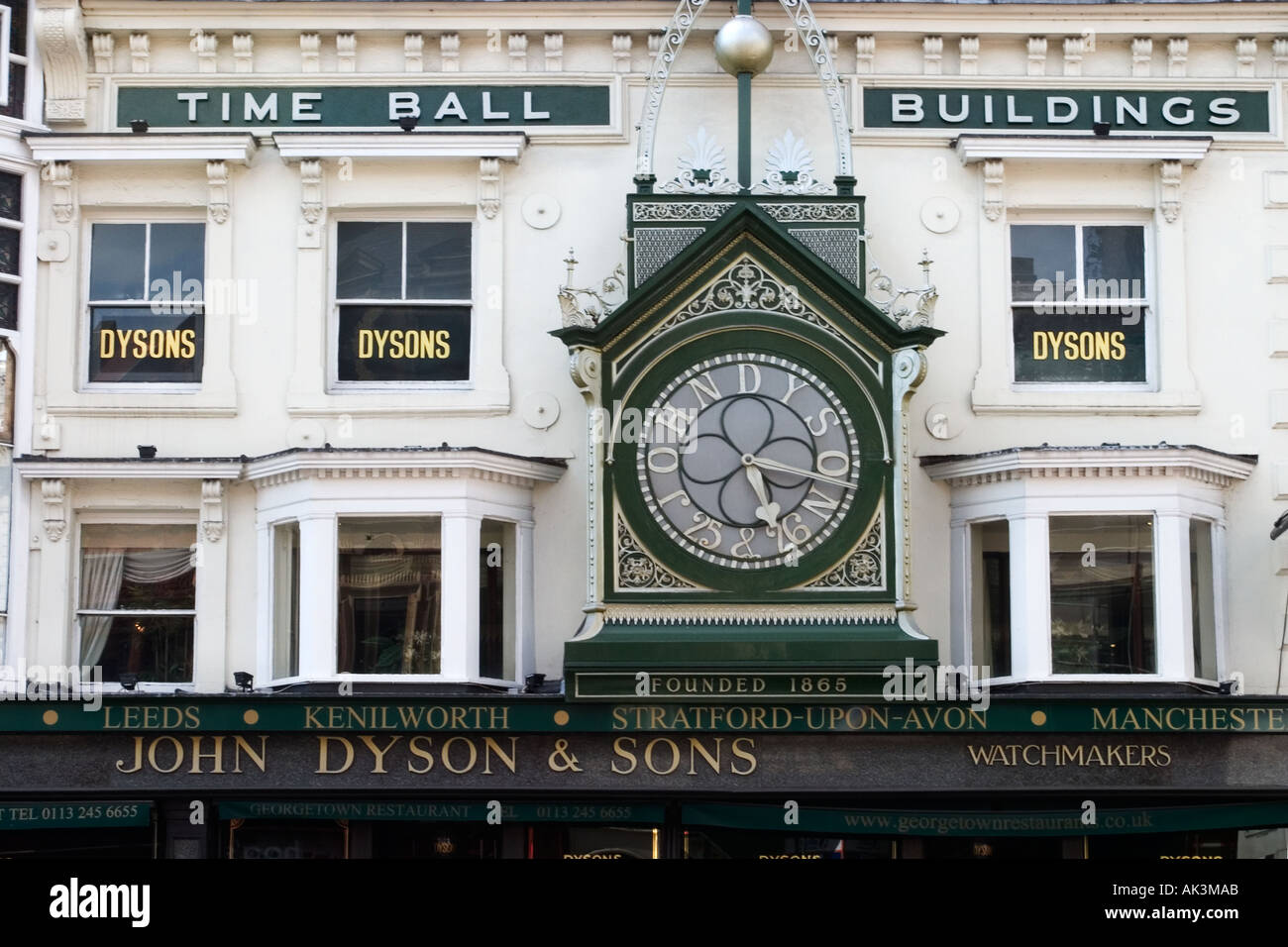 Time Ball Buildings on Briggate in Leeds West Yorkshire England Stock ...