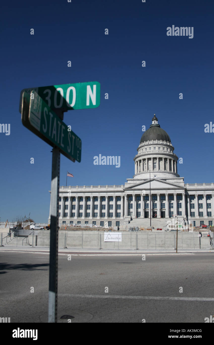 Salt lake city road sign hi-res stock photography and images - Alamy