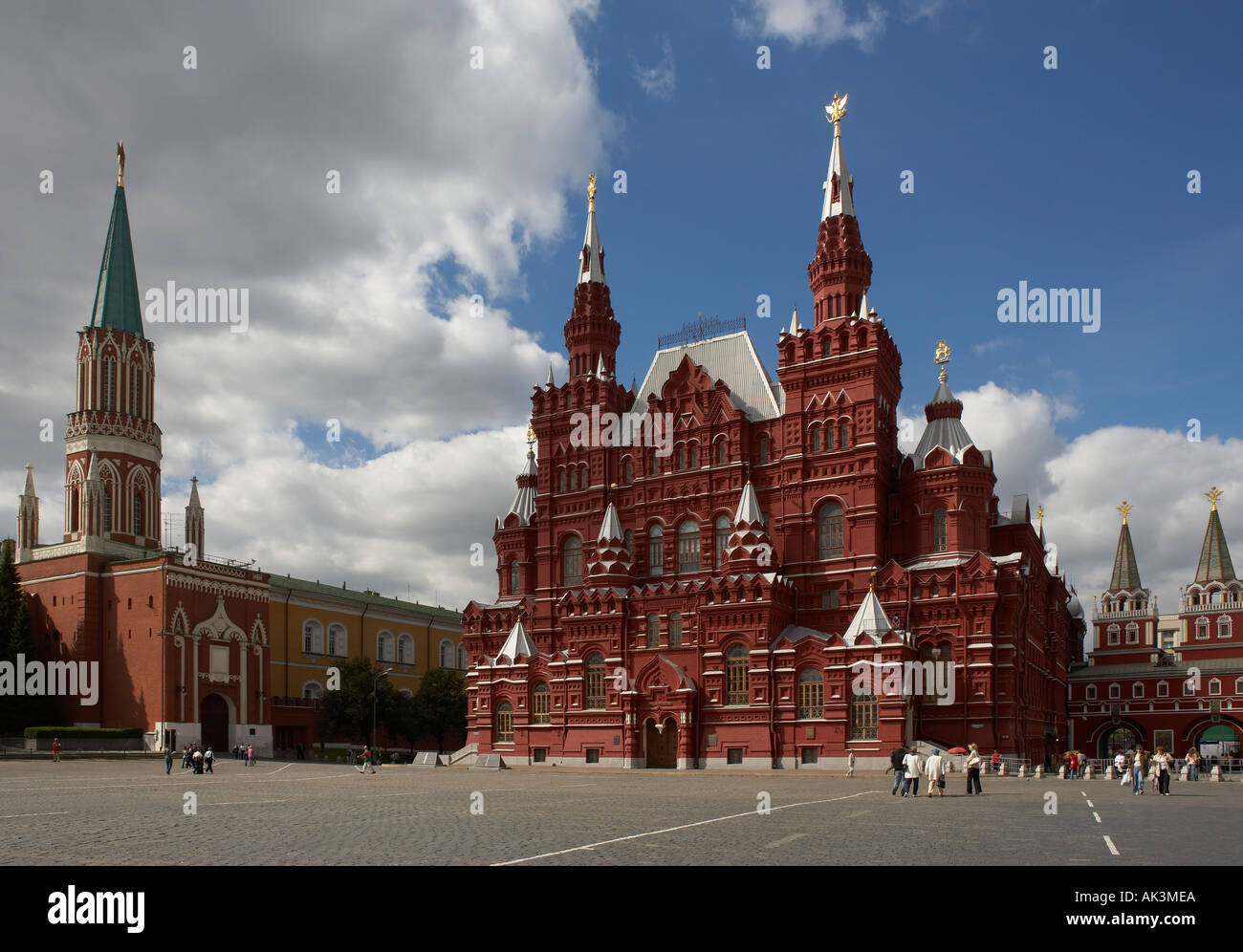 STATE HISTORY MUSEUM AND RESURRECTION GATE RED SQUARE MOSCOW Stock ...