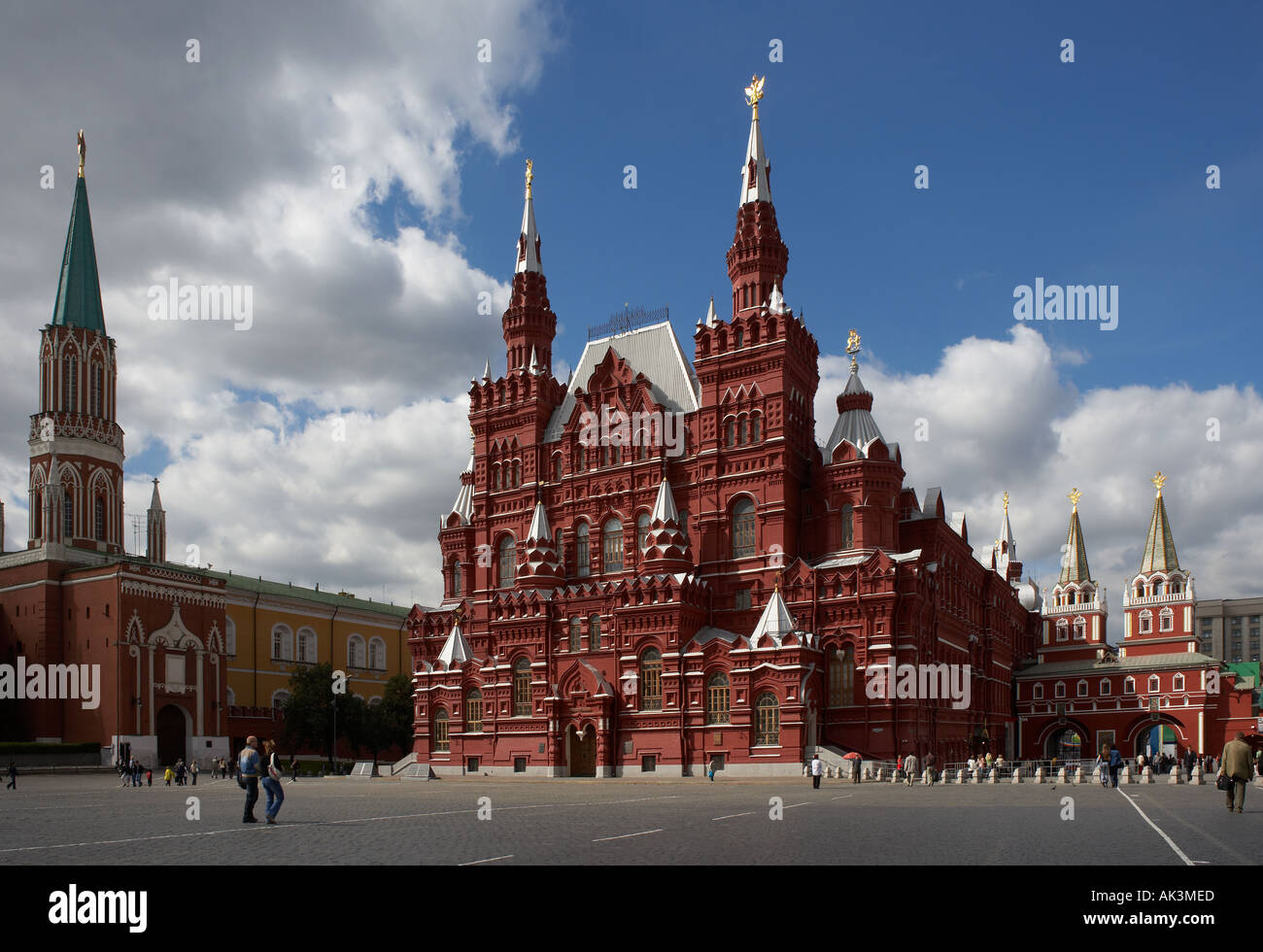 STATE HISTORY MUSEUM AND RESURRECTION GATE RED SQUARE MOSCOW Stock ...