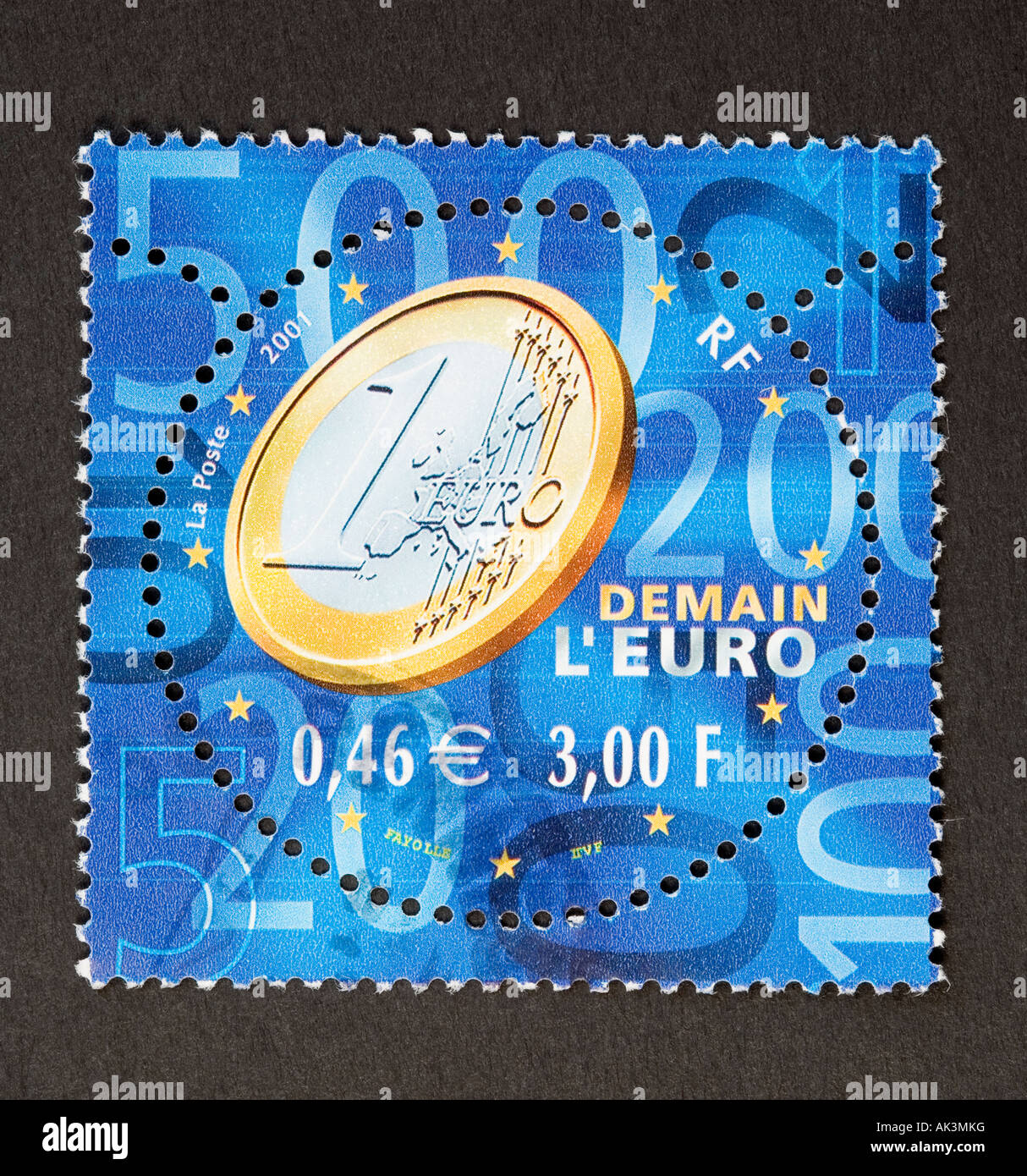 French postage stamp Stock Photo - Alamy