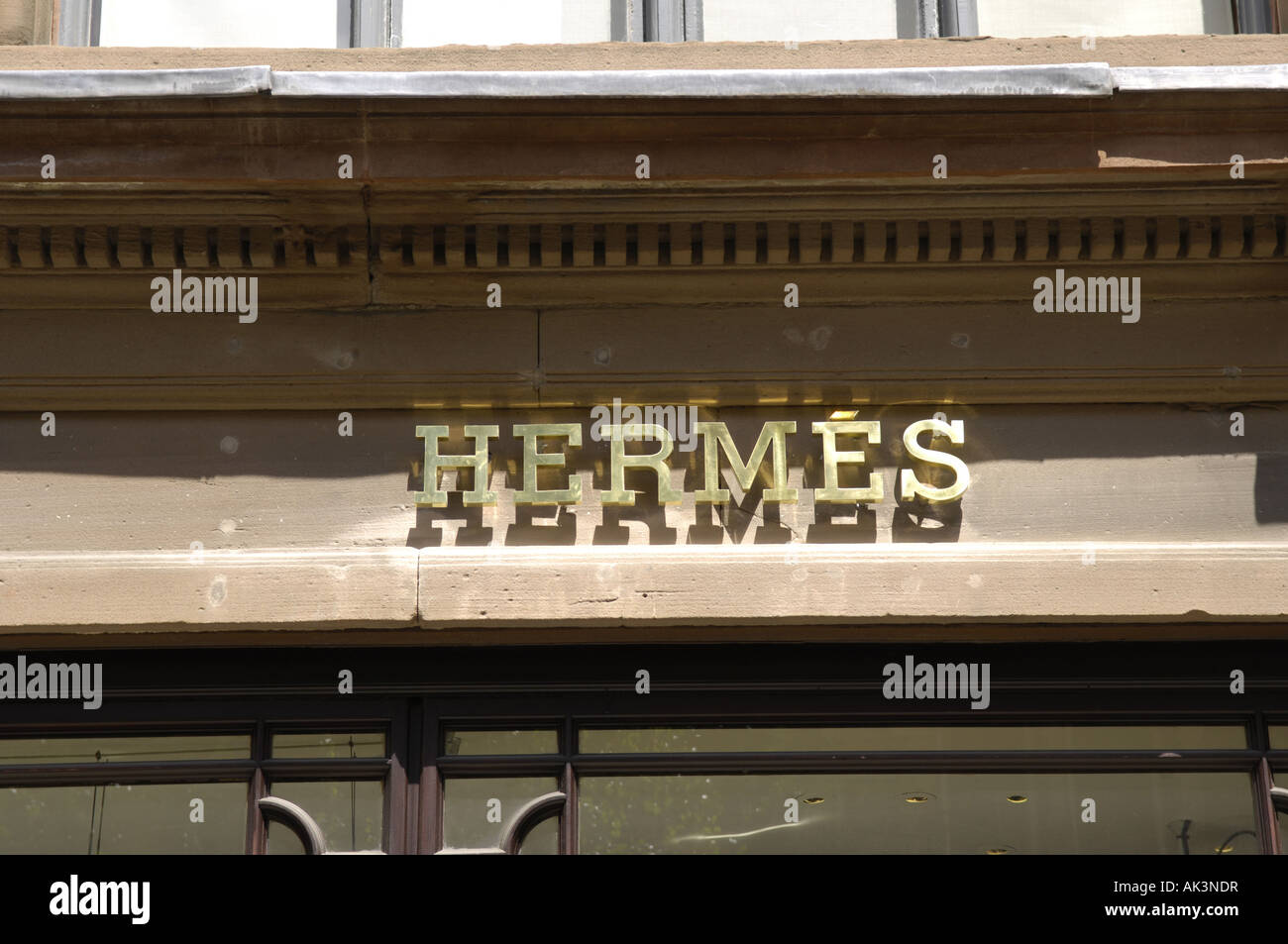 hermes designer sign Stock Photo - Alamy