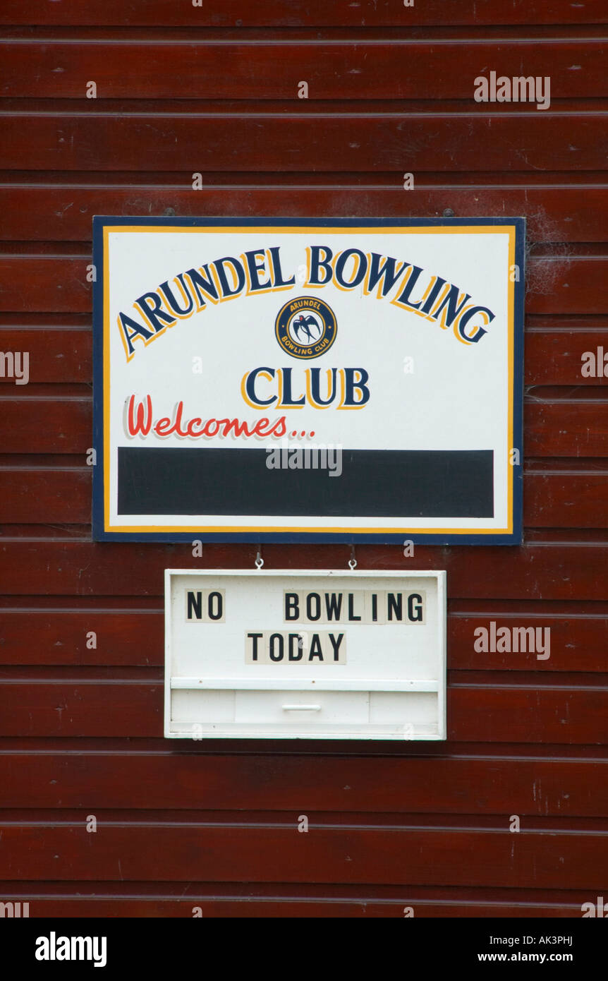 Bowls Club Sign High Resolution Stock Photography and Images - Alamy