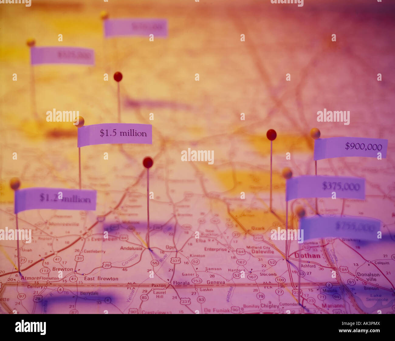 Map of sale hi-res stock photography and images - Alamy