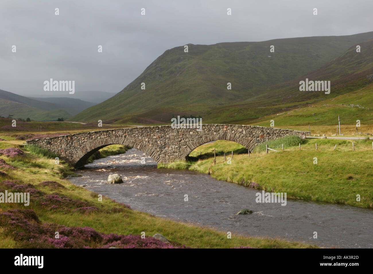 Frasers military arched road bridge Glen clunie near Spittal of ...