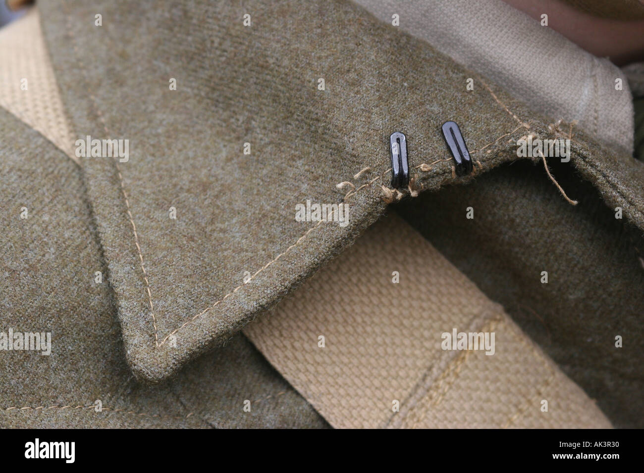 Detail of stitching on authentic British women s army combats from ...