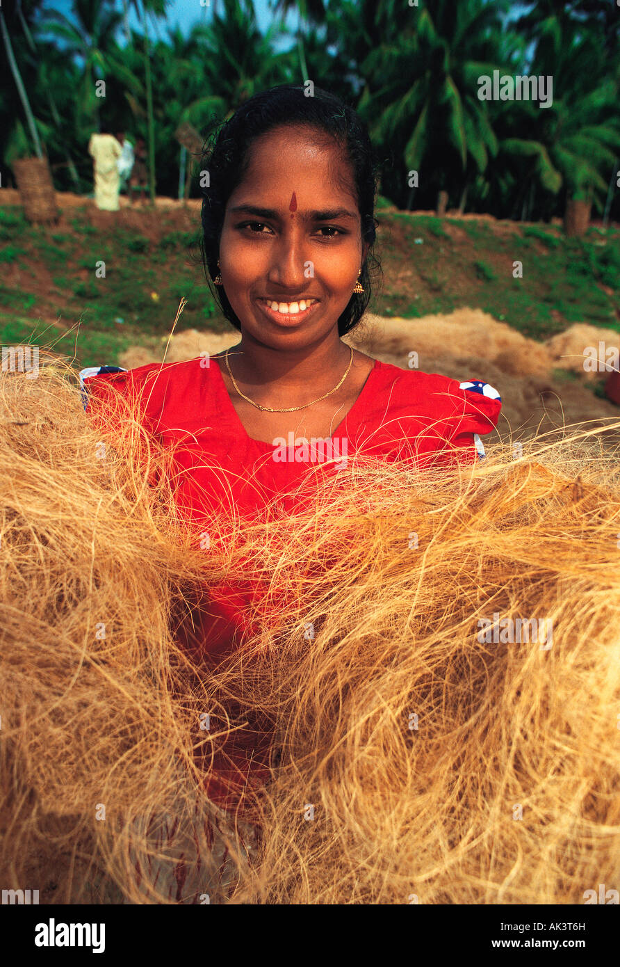 Kerala coir industry hi-res stock photography and images - Alamy