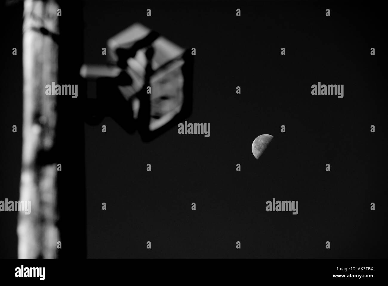 Light on the moon Stock Photo - Alamy