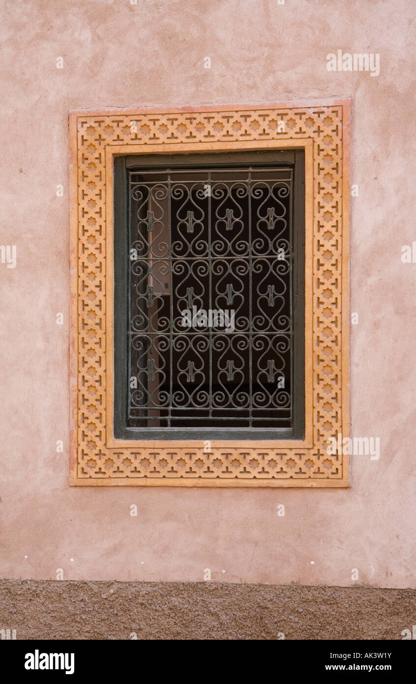 Traditional Moroccan iron work window Stock Photo - Alamy