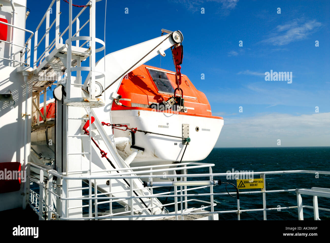 Lifeboat davits hi-res stock photography and images - Alamy