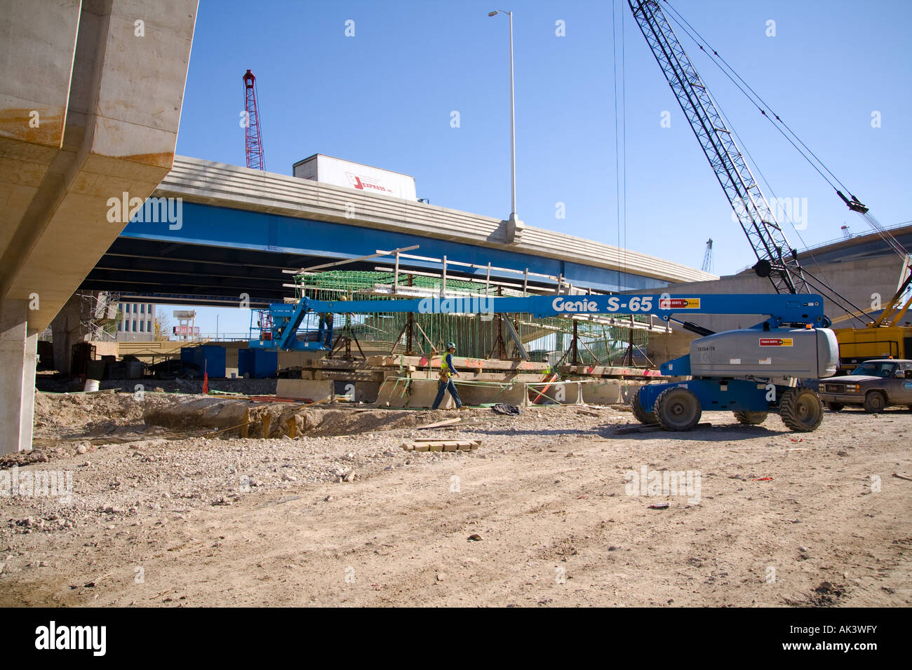 Marquette interchange project overpass construction Milwaukee Wisconsin ...