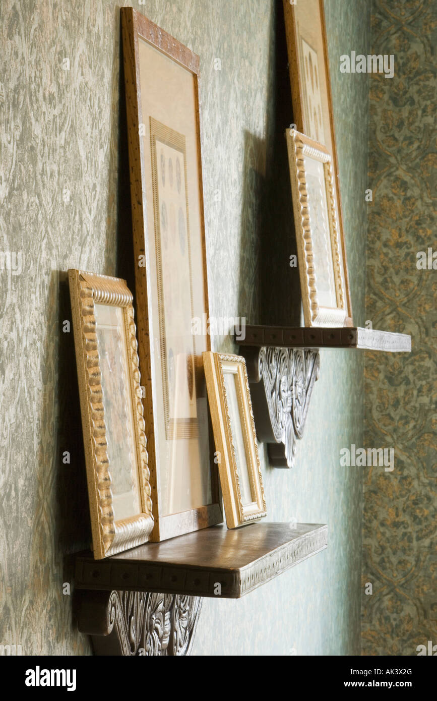 Picture Frames on Shelf Stock Photo - Alamy