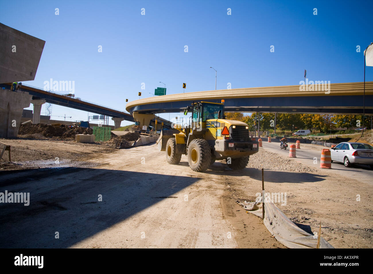 Marquette interchange project overpass construction Milwaukee Wisconsin ...